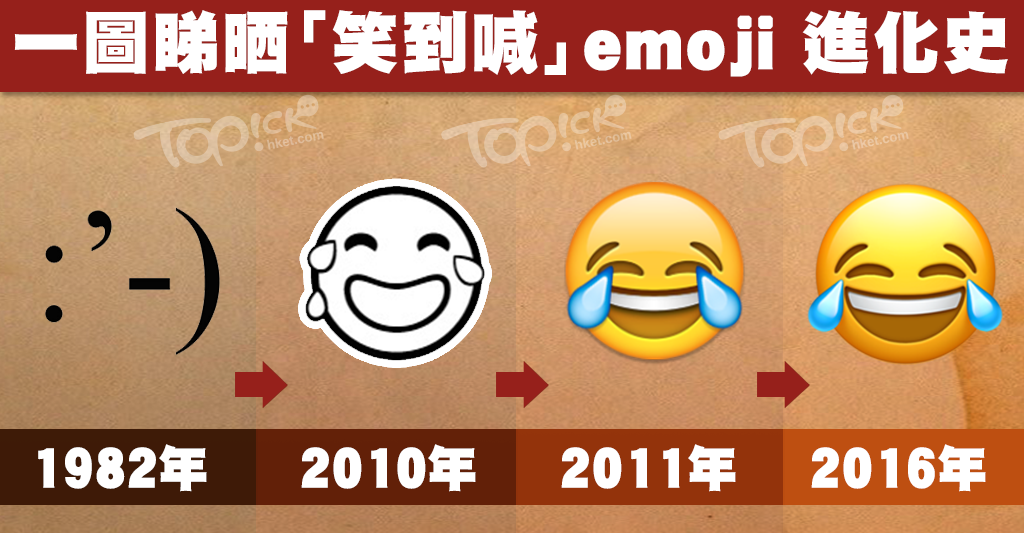 Emoji 原來是日文字 一圖睇晒「笑到喊」進化論