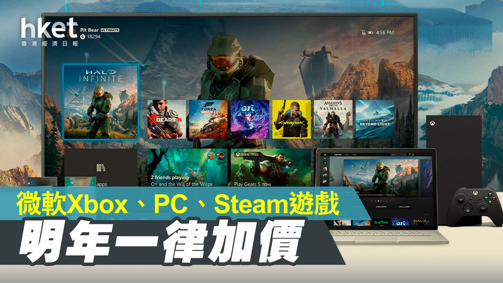 【Microsoft】Xbox、PC、Steam遊戲 明年加至70美元起