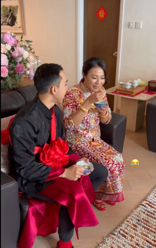 【娛圈喜事】大仔與圈外女友Alina古堡舉行西式婚禮 張堅庭大讚媳婦完美典範