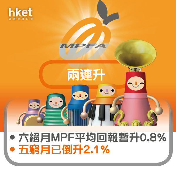 MPF｜MPF今年暫升5% 冠軍基金勁彈19%
