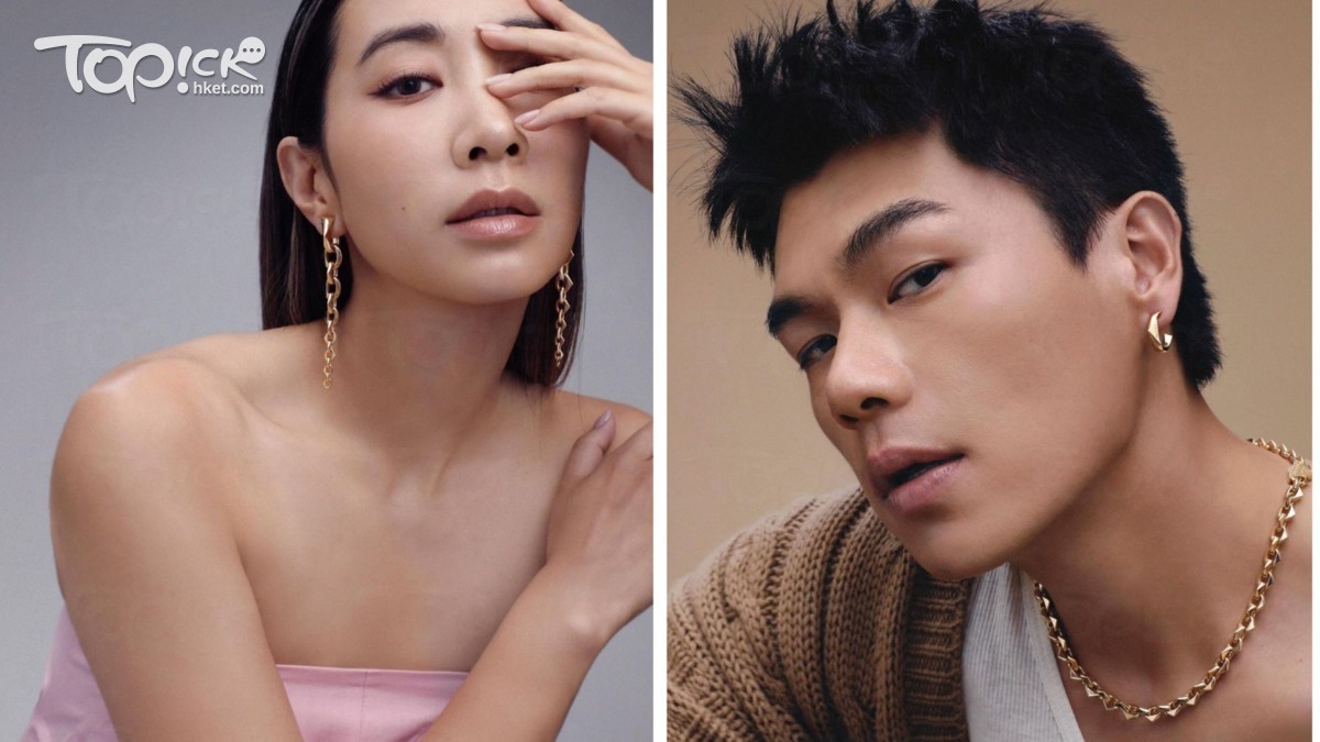 吳雨霏+柯煒林拍攝Prada高級珠寶 品牌三角商標+100%認證再造黃金製造