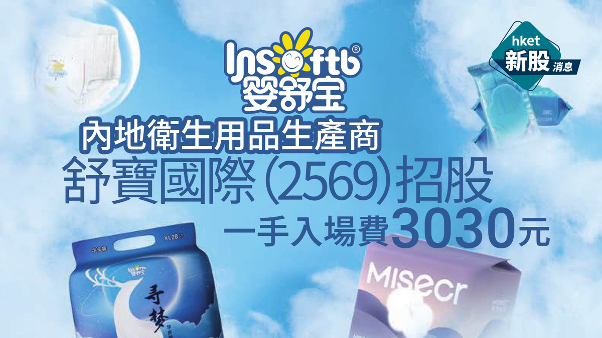 新股IPO｜舒寶國際2569孖展1.5億超購9.3倍 一手入場費3030元 最大客戶來自俄羅斯、張栢芝曾代言