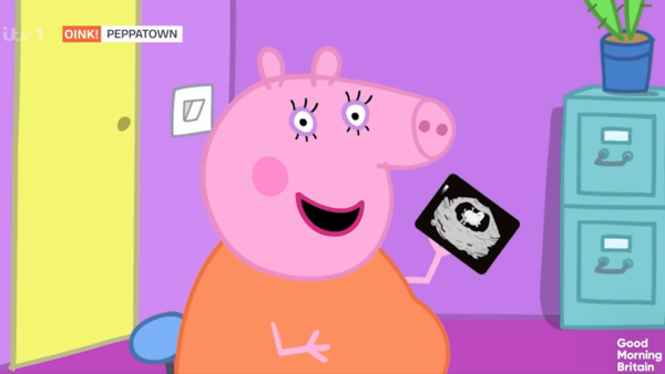 Peppa Pig家族｜Peppa Pig媽媽誕下女嬰樣貌曝光 出院造型向凱特王妃致敬