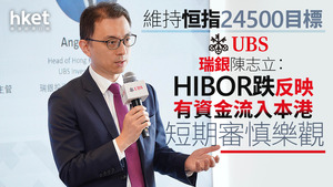 HIBOR｜1個月HIBOR連跌3日、全周穩定於約0.6厘 港匯低見7.8443 滙豐：低息利地產、公用股（附HIBOR五年走勢）