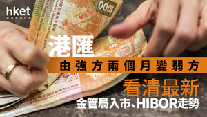 HIBOR走勢｜1個月拆息升穿2.5厘、H按「特價時段」結束 全線港元拆息重上2厘、港匯重回7.80（附走勢圖）