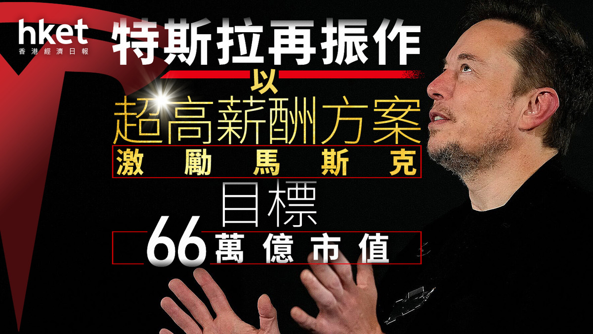 TSLA｜特斯拉再振作 以超高薪酬方案激勵馬斯克 目標66萬億市值