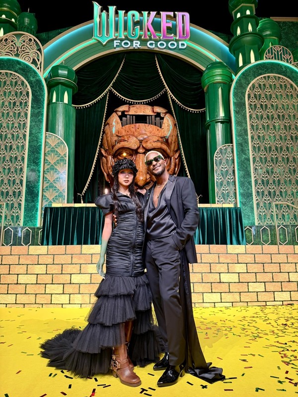 COLLAR成員︱Marf化身「壞女巫」現身《魔法壞女巫：第二章》新加坡首映 邱彥筒與偶像Ariana Grande夢幻同框