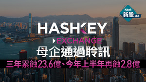 HashKey IPO｜3887招股5.95-6.95元 一手2808元 12月17日上市