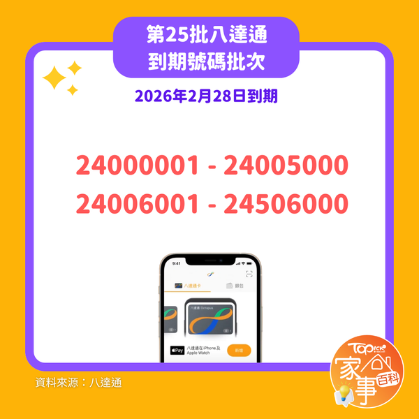 八達通失效｜再有八達通2026年2月底失效 2大方法免費換卡 逾期隨時被罰款